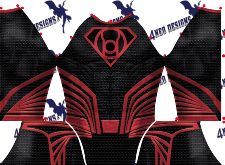 Superman Red Lantern Justice League v1 - 4 NEO Designs
